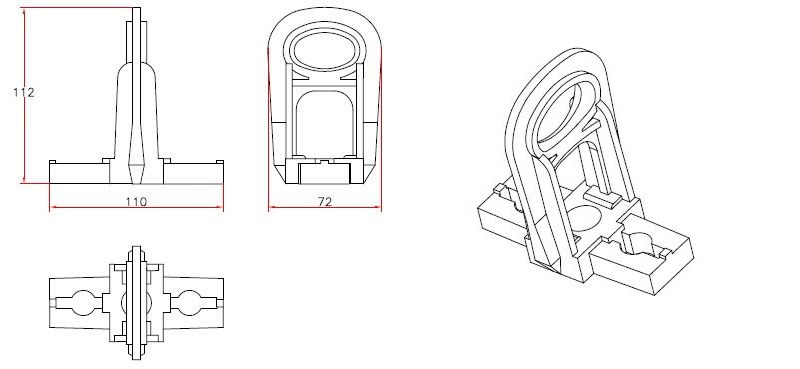 CS10 High Strength Aluminum Alloy Insulated ABC Cable Anchoring ...