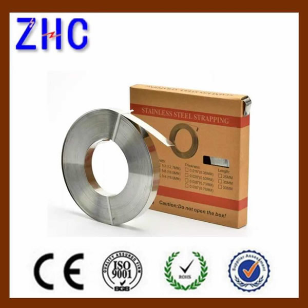 0.7X20MM SS201 Stainless Steel Band Strapping For Pole Mounted Cable ...