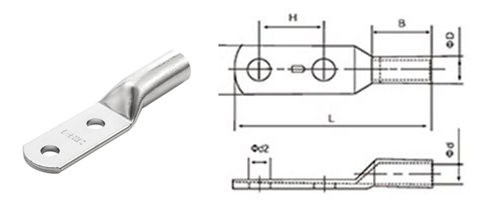 CL-2H Double Holes Aluminum Cable Lug - ZHICHENG ELECTRICAL EQUIPMENT ...