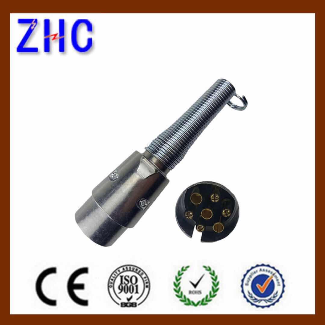 Heavy duty Aluminum 7P 12V Trailer Connector Male with Spring for ...