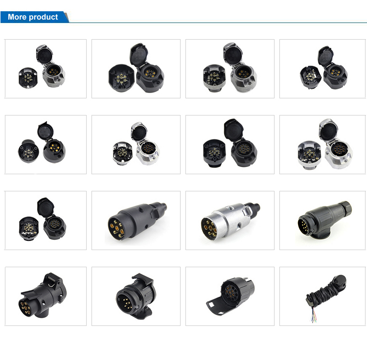 Euro 13pin to 7pin plus 6pin Mini Adapter Trailer Towing Connector For ...