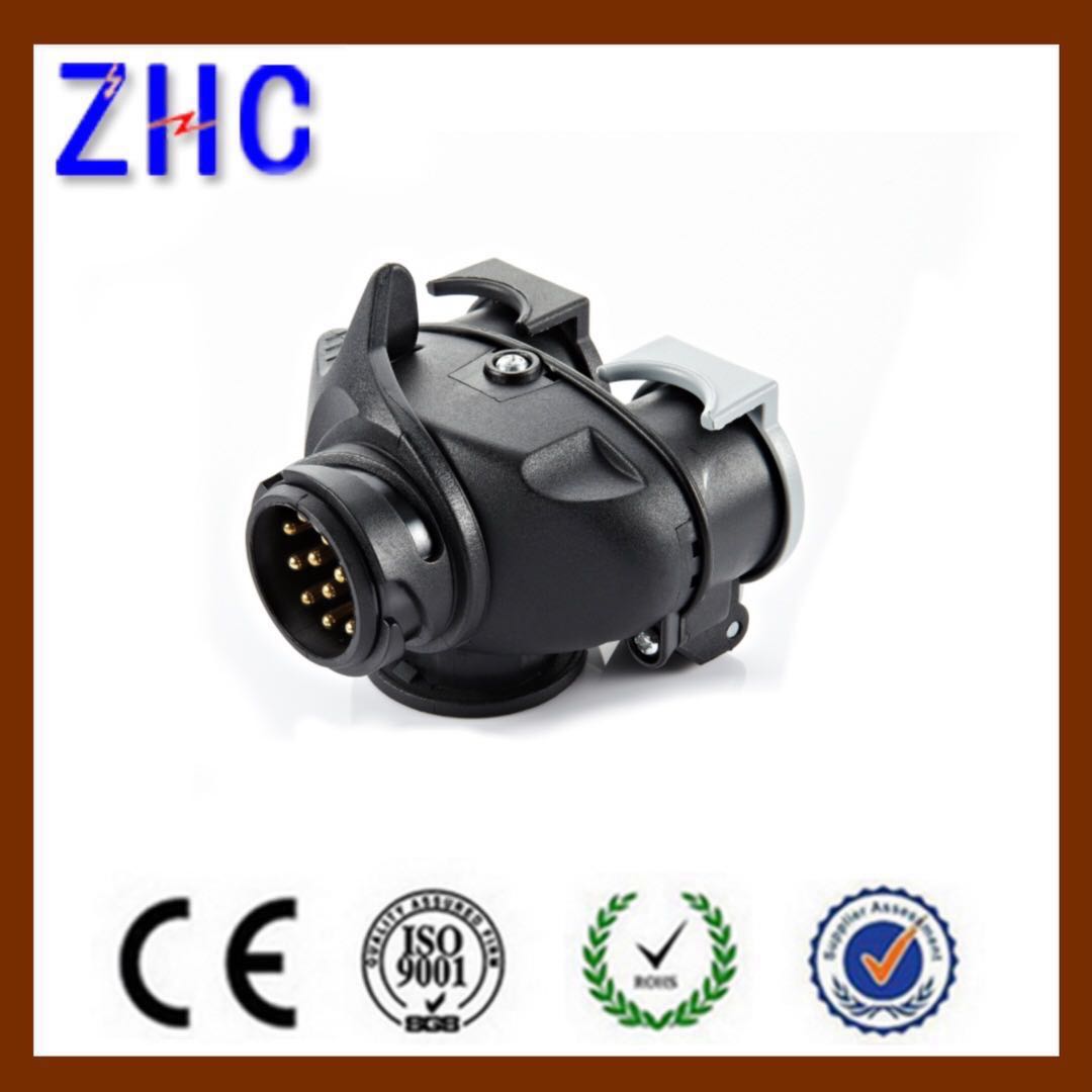 Euro 13pin to 7pin Multi Socket Adapter Trailer Towing Connector For ...