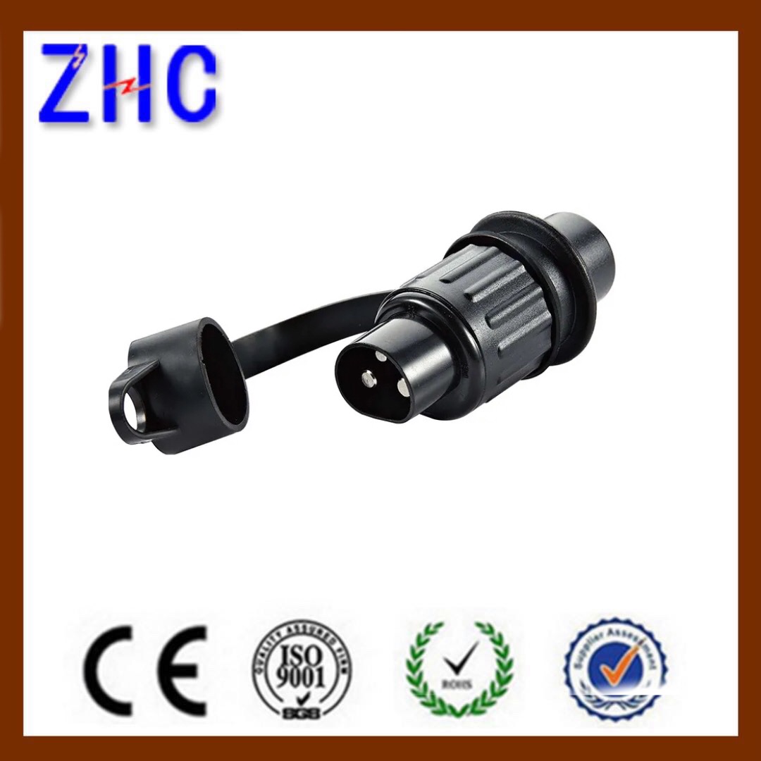 European Type 3P 12V Plastic Trailer plug connector For Semi Car ...