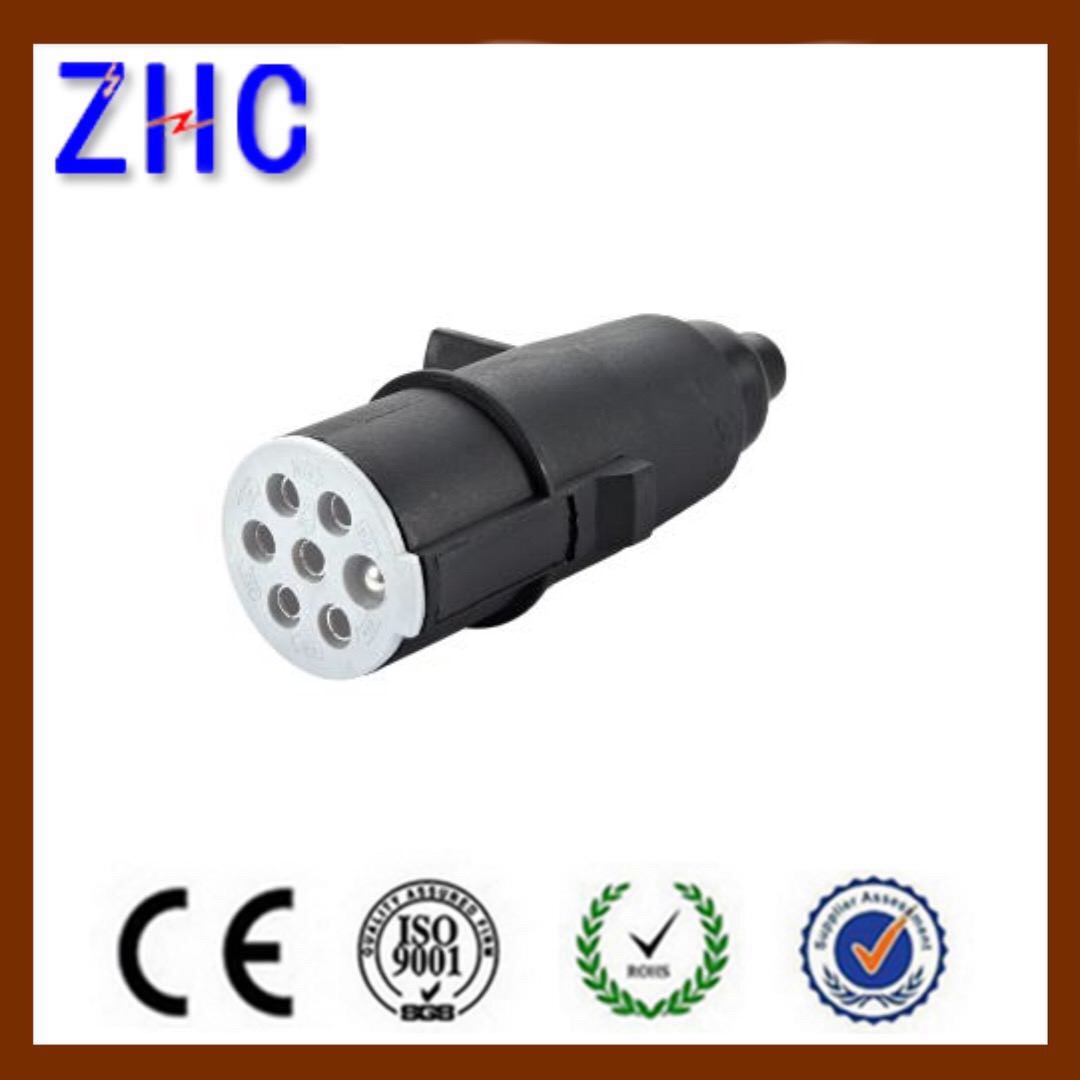 European 7P 24V Plastic Trailer Connector Male Plug S Type For Trailer ...