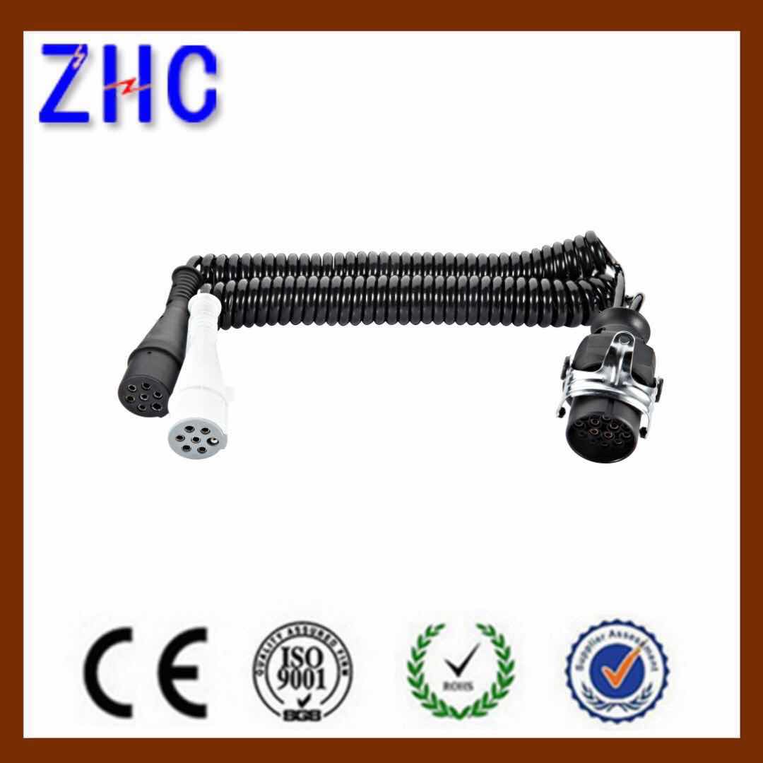 ISO 1185 24V N/S Type 15P ABS/ESB Trailer Plug & 7P Injection plug ...