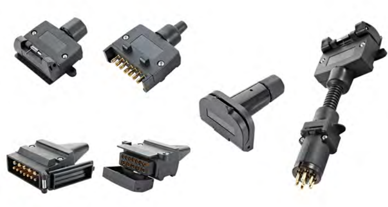 Australian Style Male 7P Flat Plug 12V Plastic Trailer Connector For ...