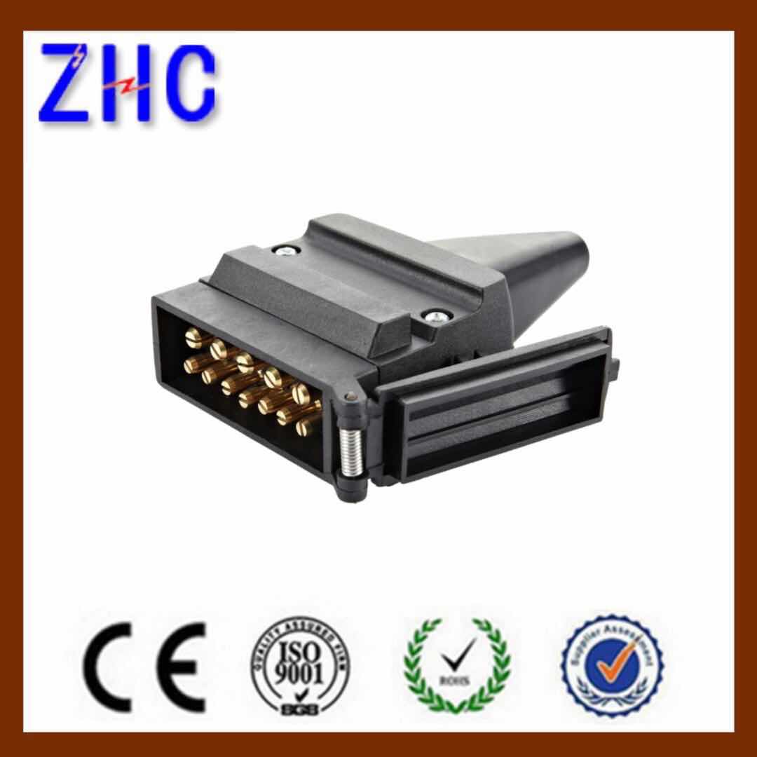 Australian Style Male 12 P Flat Plug 12V Plastic Trailer Connector For ...