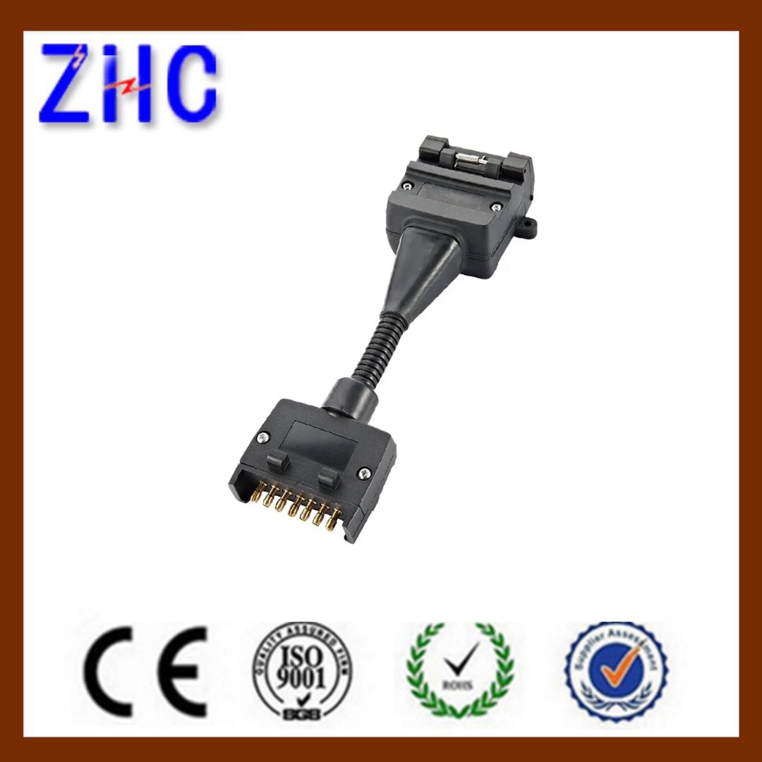7P Flat Australian Plug to 12Pin Flat socket Trailer Connector Kit ...