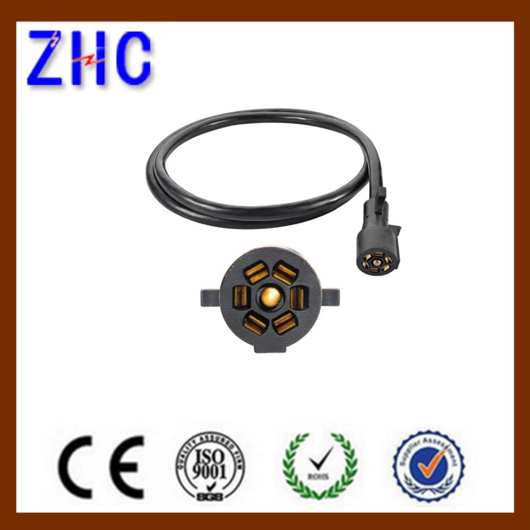 American Type Trailer Connector Power Cord 7P Injection Electric Plug ...